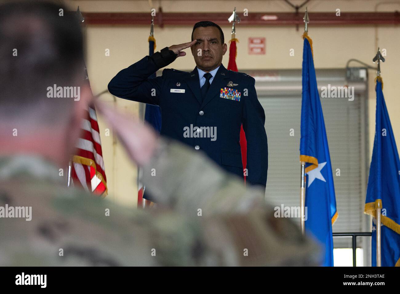 U.S. Air Force Col. Evaristo M. Orengo, III., the 156th Wing commander ...