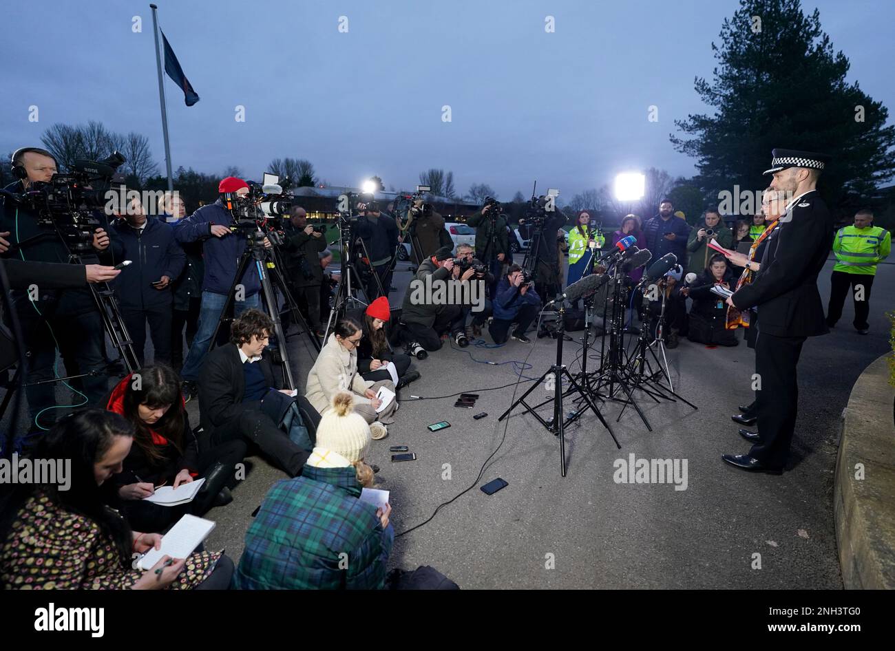 Assistant Chief Constable Peter Lawson (right) of Lancashire Police ...