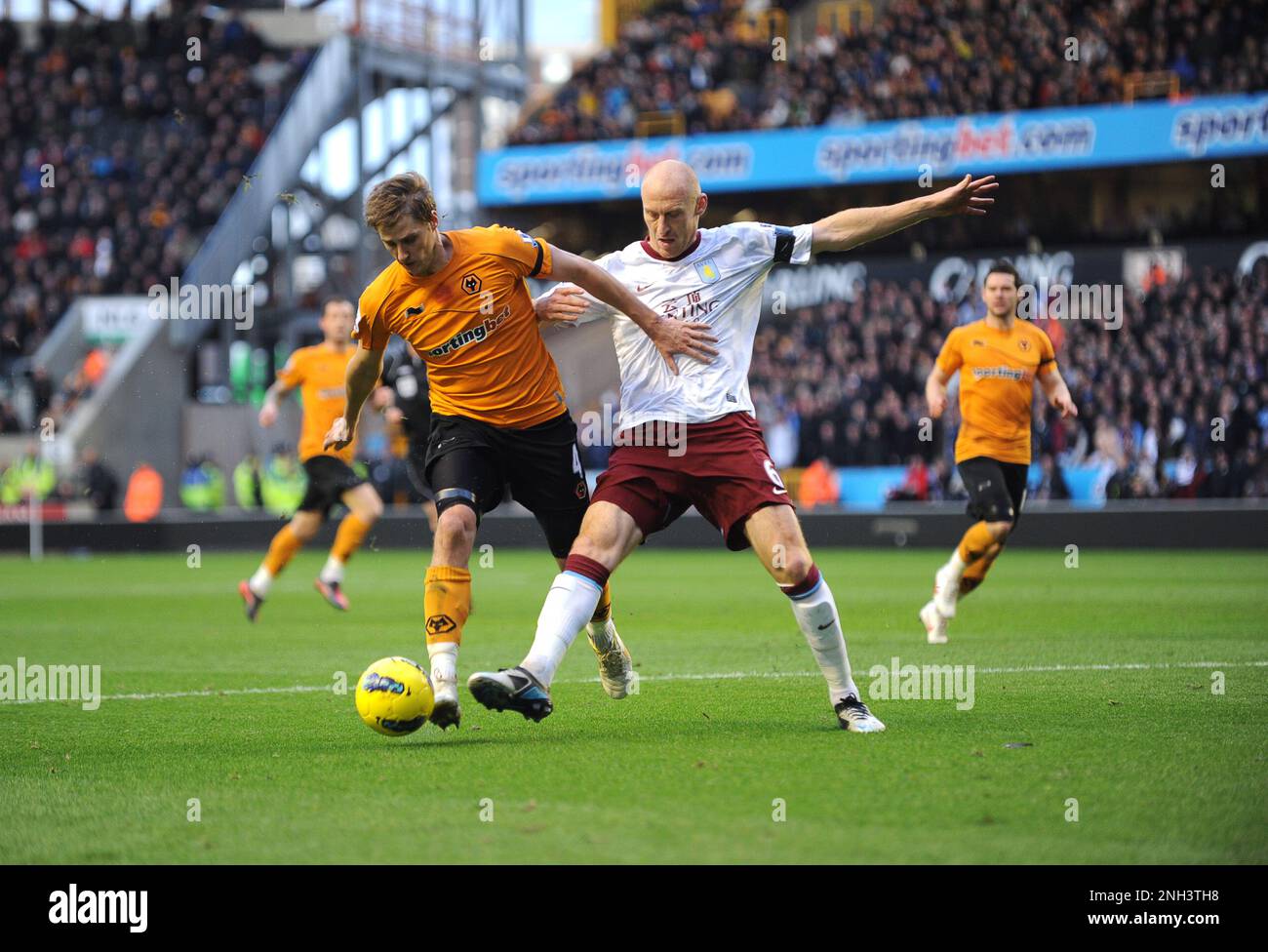 David Edwards of Wolves and James Collins of Villa - Wolverhampton ...