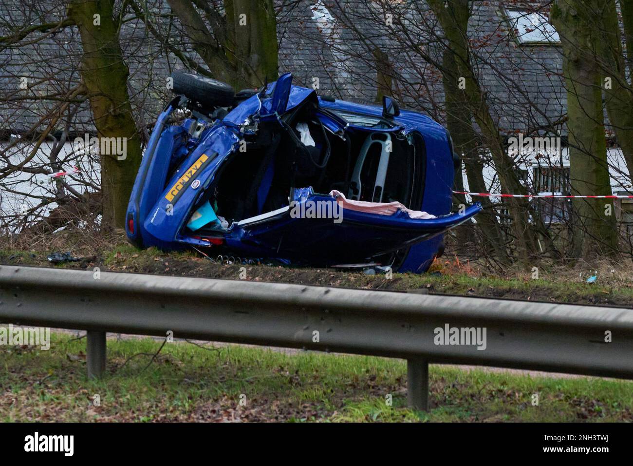 Edinburgh Scotland, UK 20 February 2023. Police Incident on the A90 ...