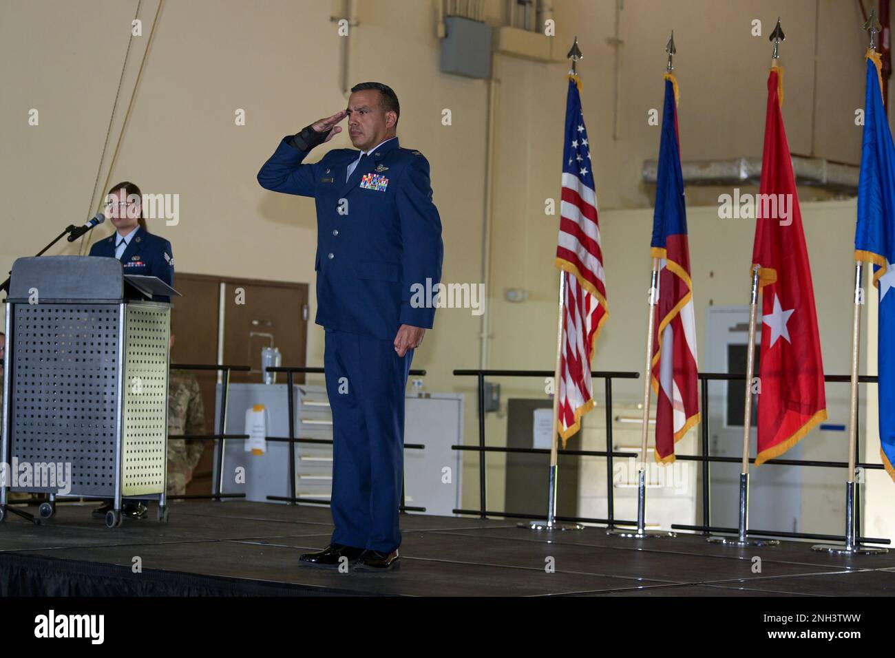 U.S. Air Force Col. Evaristo Orengo, III, the incoming 156th Wing ...