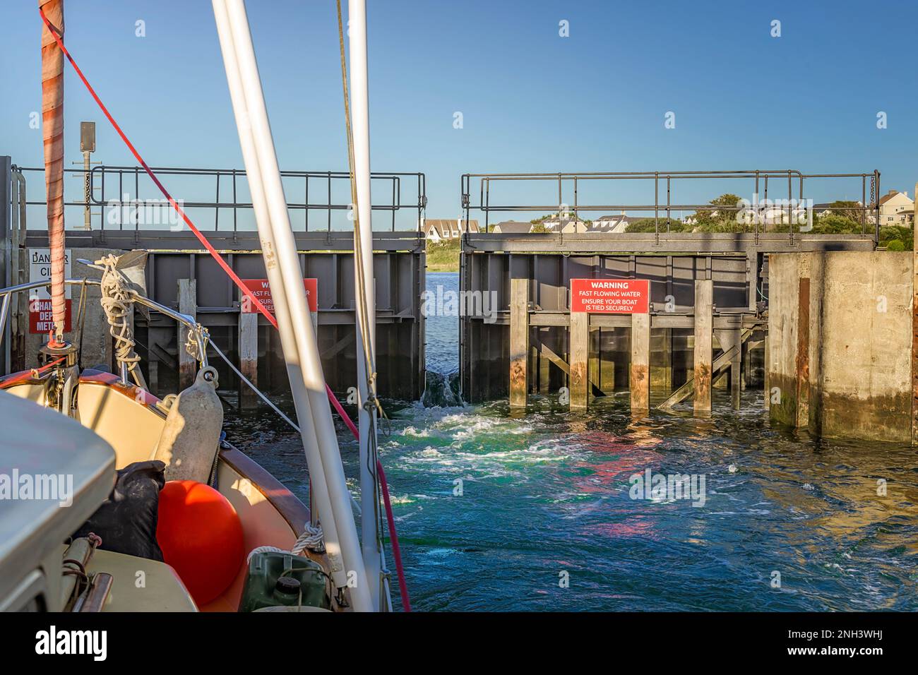 Kilrush Marina lock from inside, co Clare, Ireland Stock Photo - Alamy