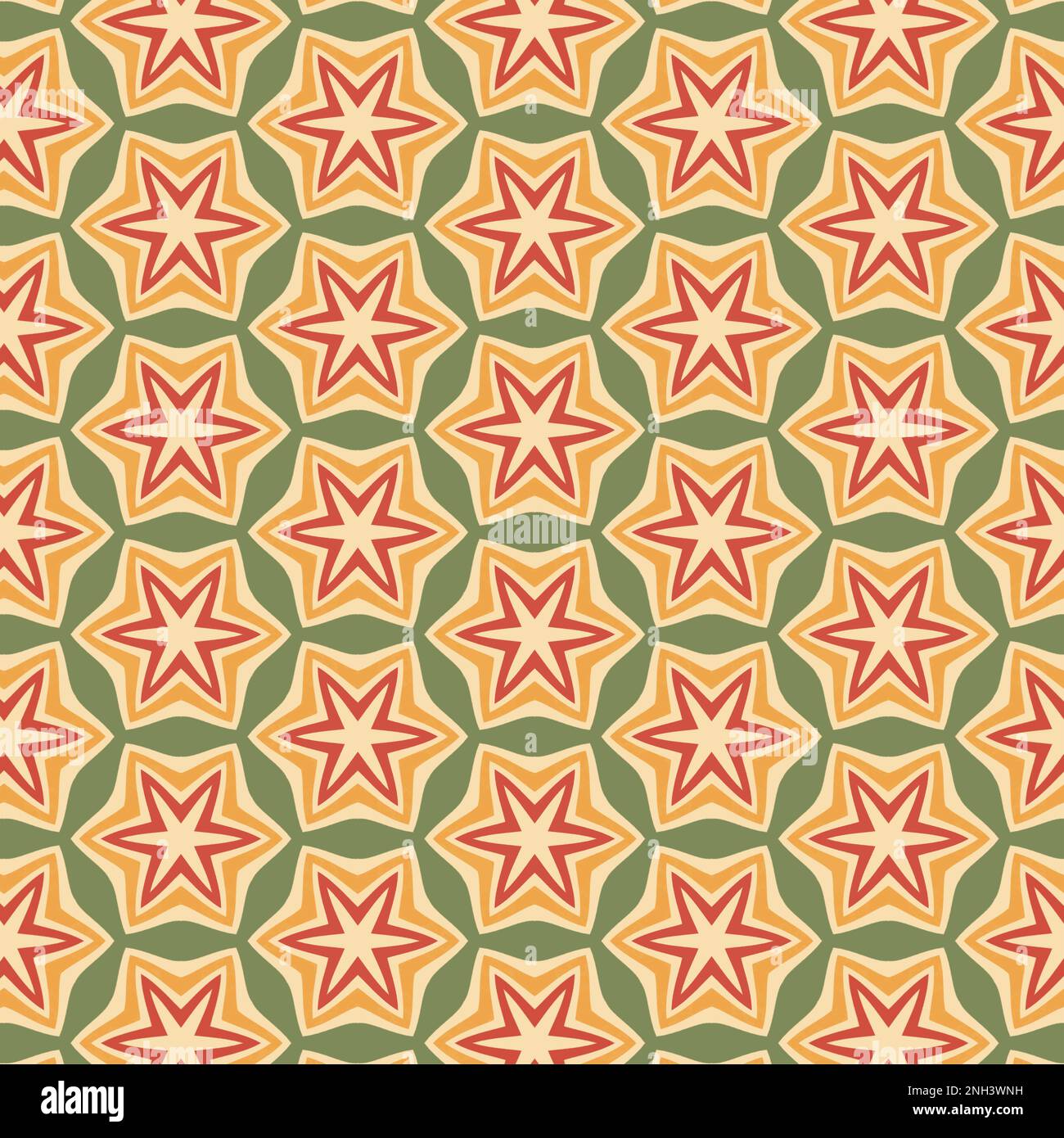 Colorful pattern in the 60s, 70s surface design, fabrics, paper ...