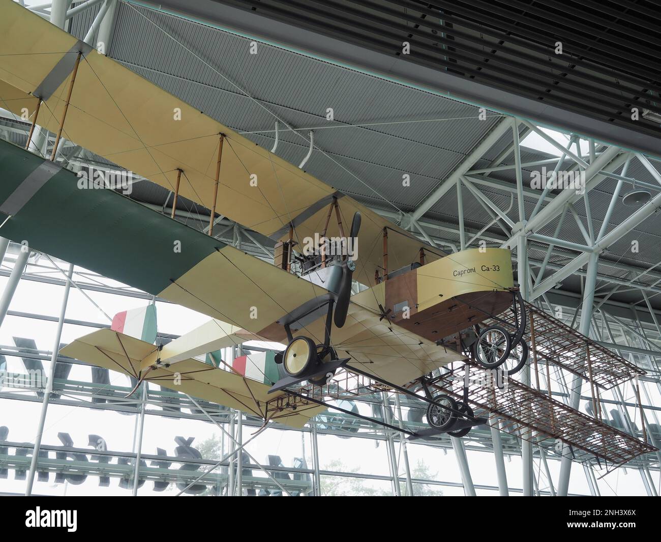 BRATISLAVA, SLOVAKIA - CIRCA SEPTEMBER 2022: Caproni Ca 33 Italian WWI ...
