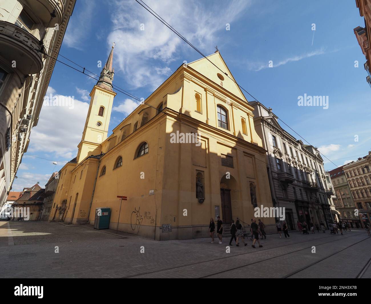 BRNO, CZECH REPUBLIC - CIRCA SEPTEMBER 2022: Kostel svate Mari Magdaleny translation Church of ...