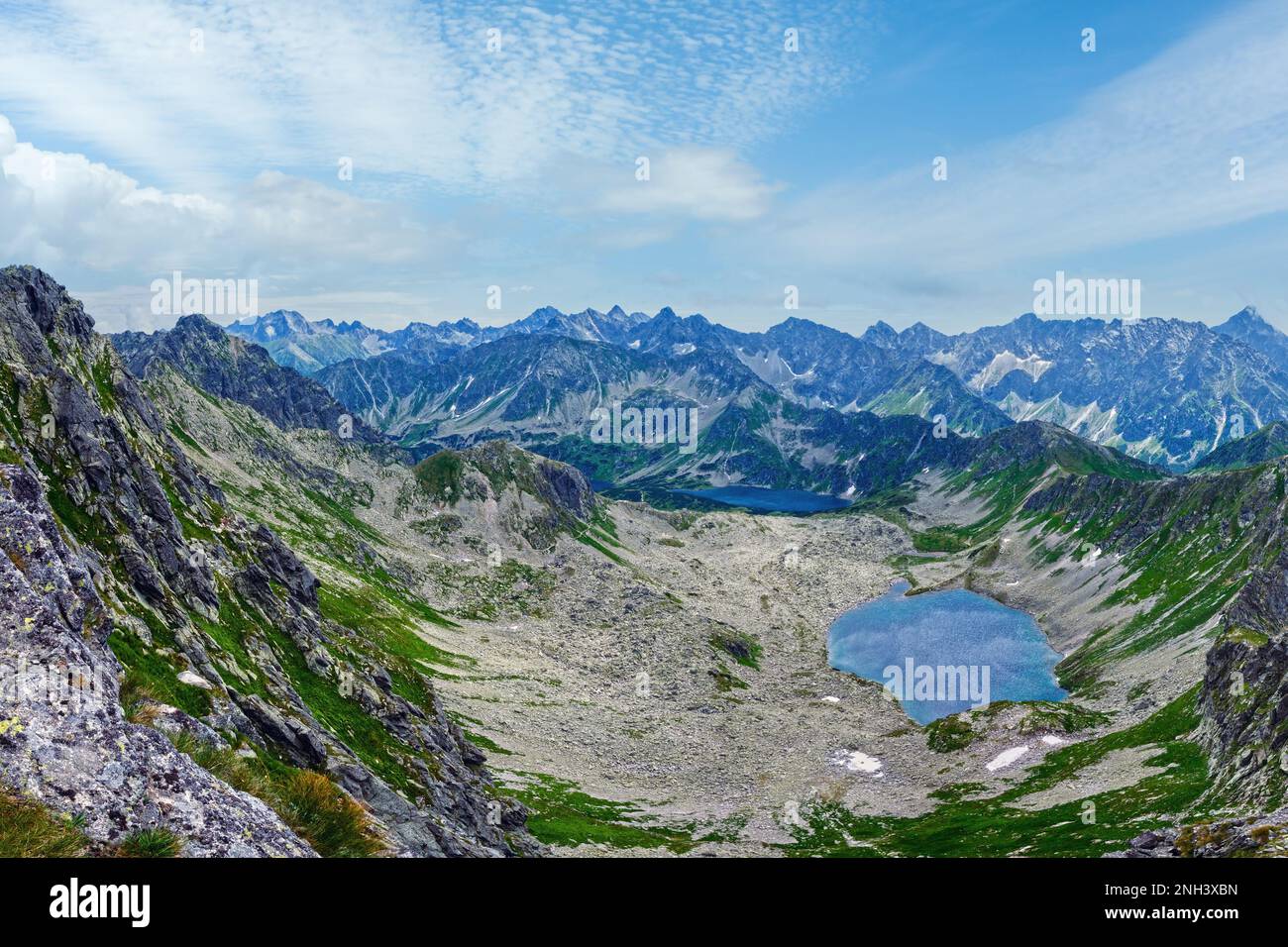 Tatra Mountain, Poland, view from Swinica mount slope to Valley ...