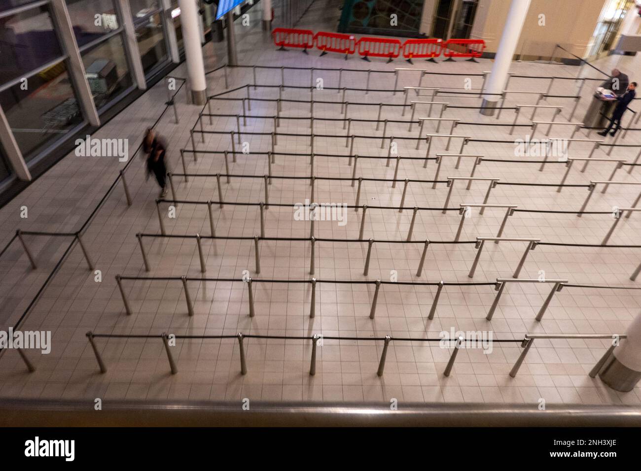 Empty Passport control Stock Photo - Alamy
