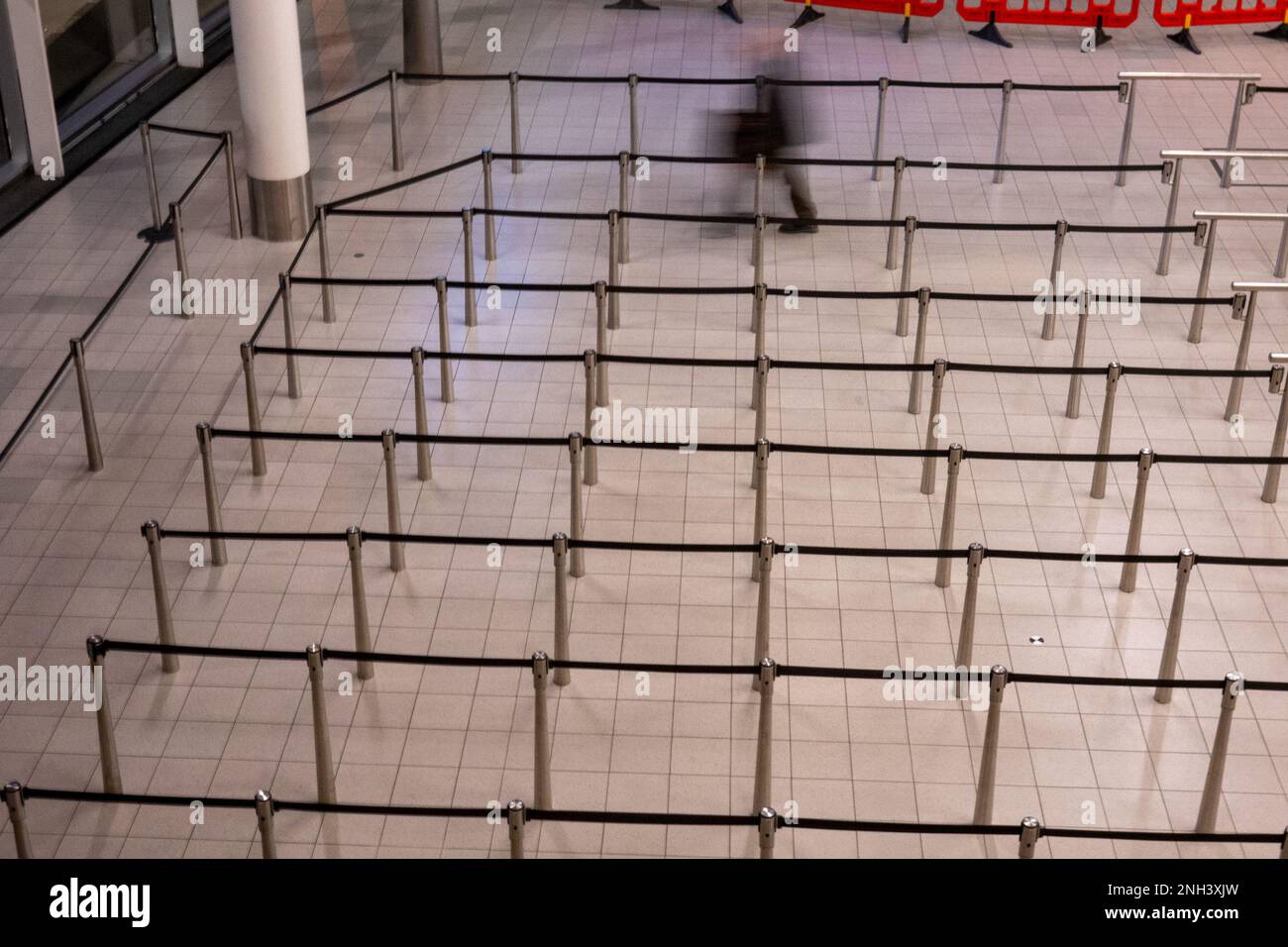 Empty Passport control Stock Photo - Alamy