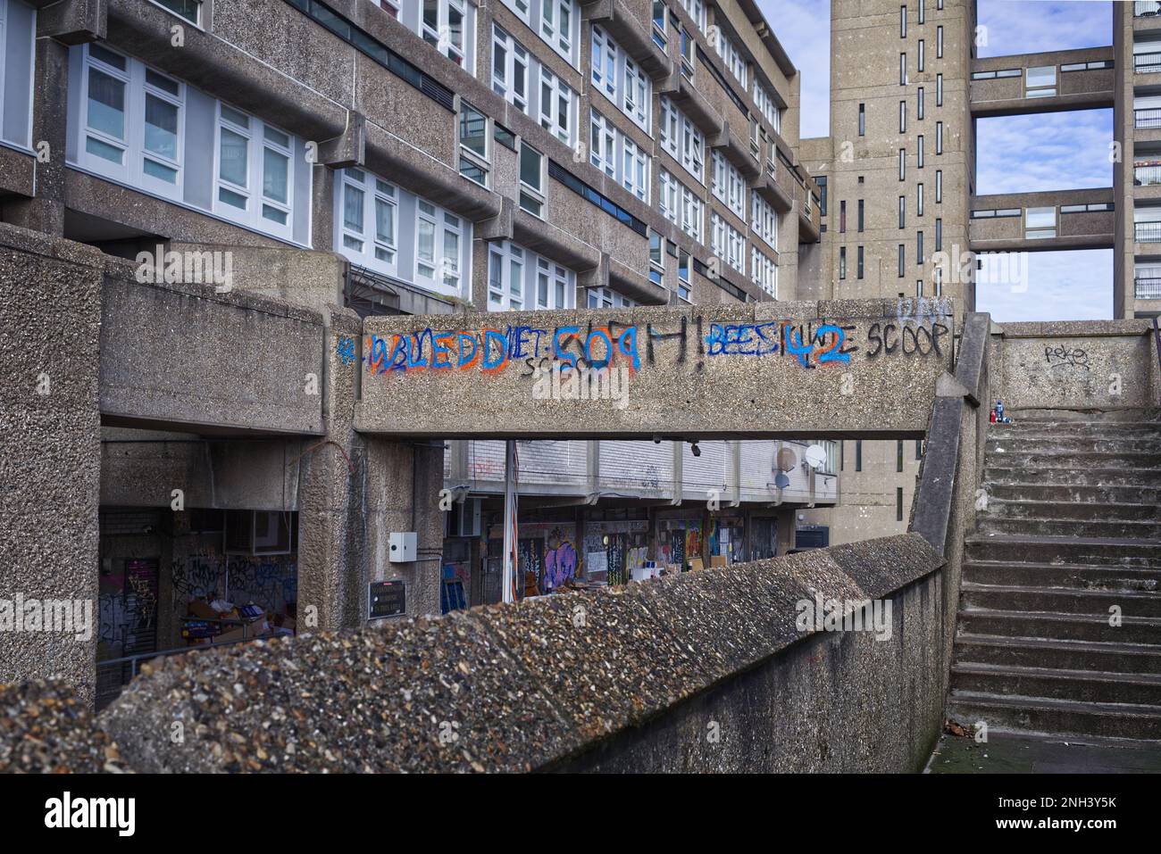 Trellick Tower on the Cheltenham Estate Stock Photo - Alamy