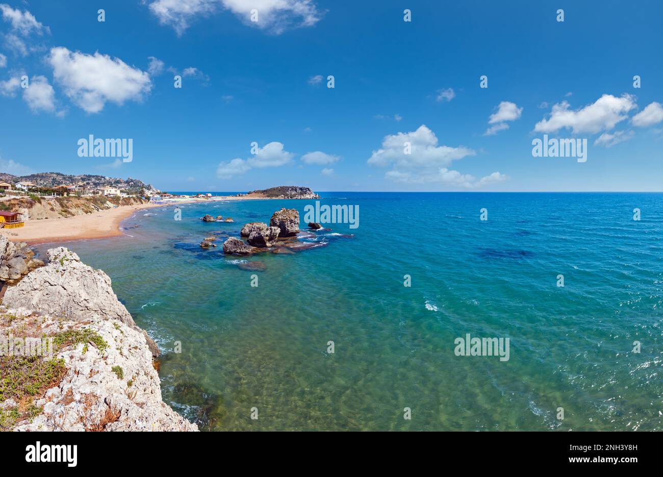 Paradise sea beach Cala Paradiso and Cala del Re near Rocca di San ...
