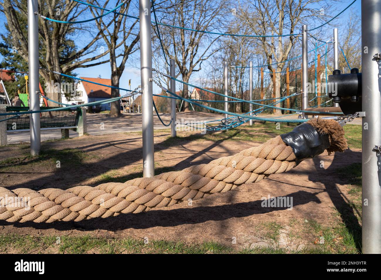 Balance beam playground hi-res stock photography and images - Alamy