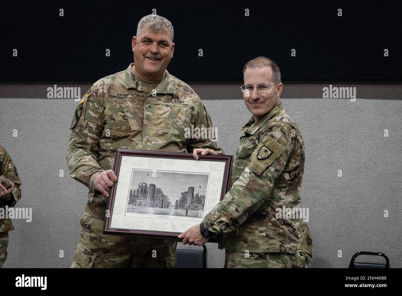 During the Camp Ripley Garrison Commander change of command ceremony ...