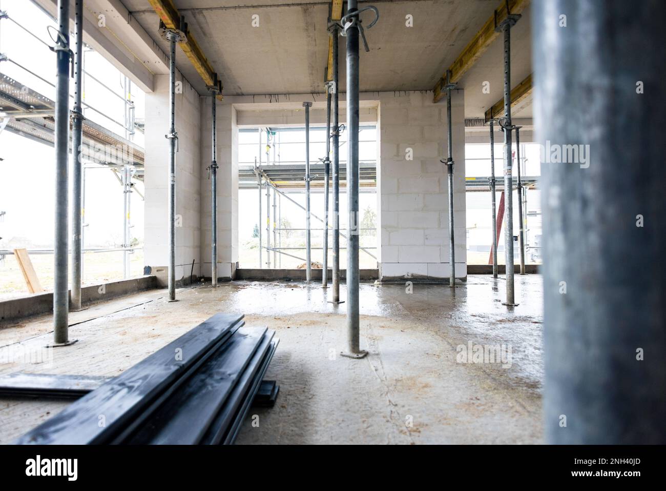 Interior of a building under construction Stock Photo - Alamy