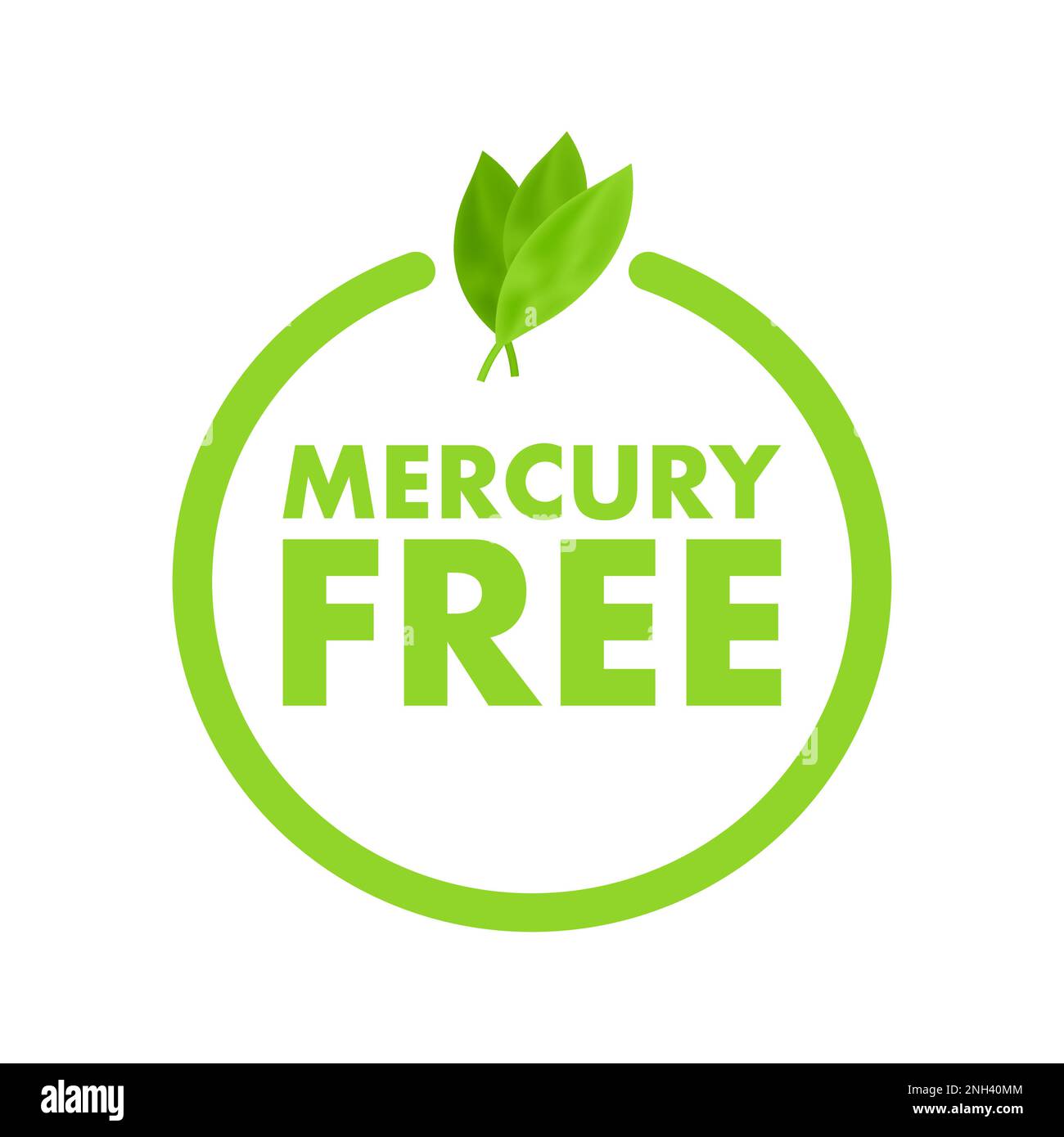 Mercury free sign, label. Vector stock illustration Stock Vector Image ...