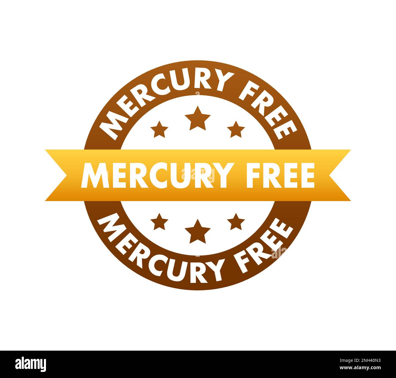 Mercury free sign, label. Vector stock illustration Stock Vector Image ...