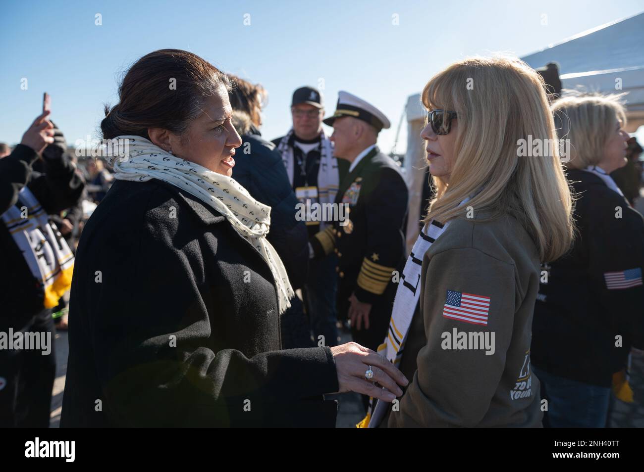 Evelyn Honea, left, Navy Ombudsman-at-Large, and Master Chief Petty ...