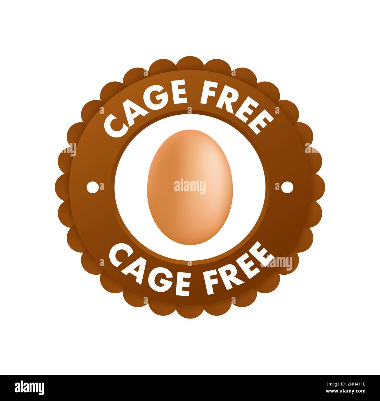 Cage free sign, label. Vector stock illustration Stock Vector Image ...