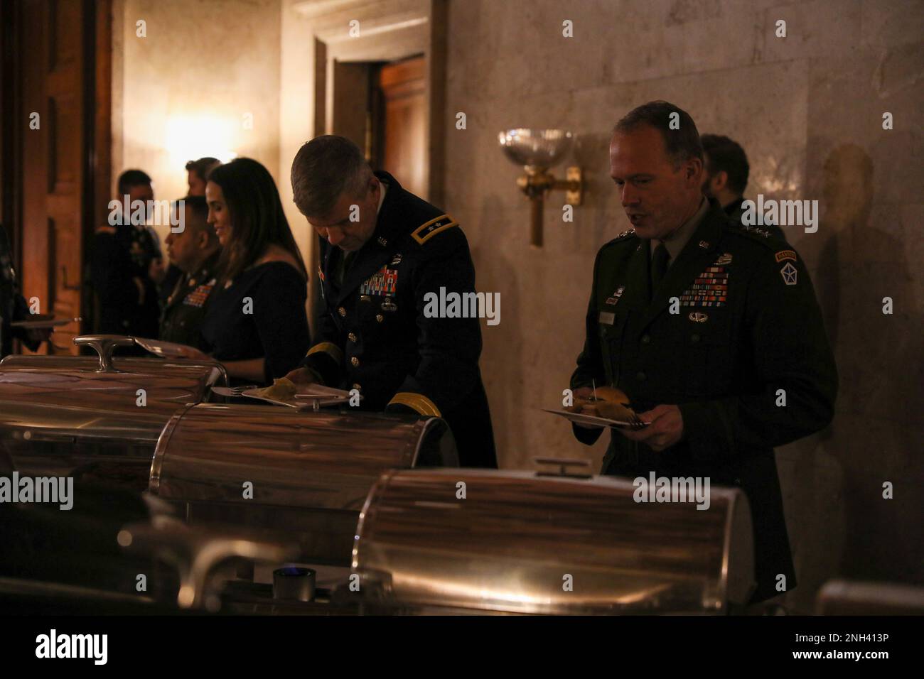 V Corps deputy commanding general Maj. Gen. Jeffery Broadwater, left ...