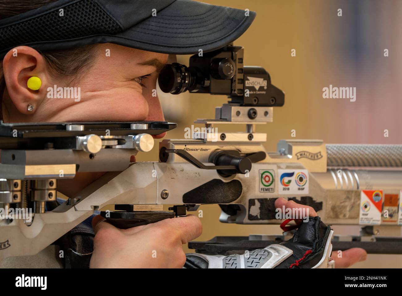 1st Lt. Sarah Beard, a shooting Soldier-athlete assigned to the World ...