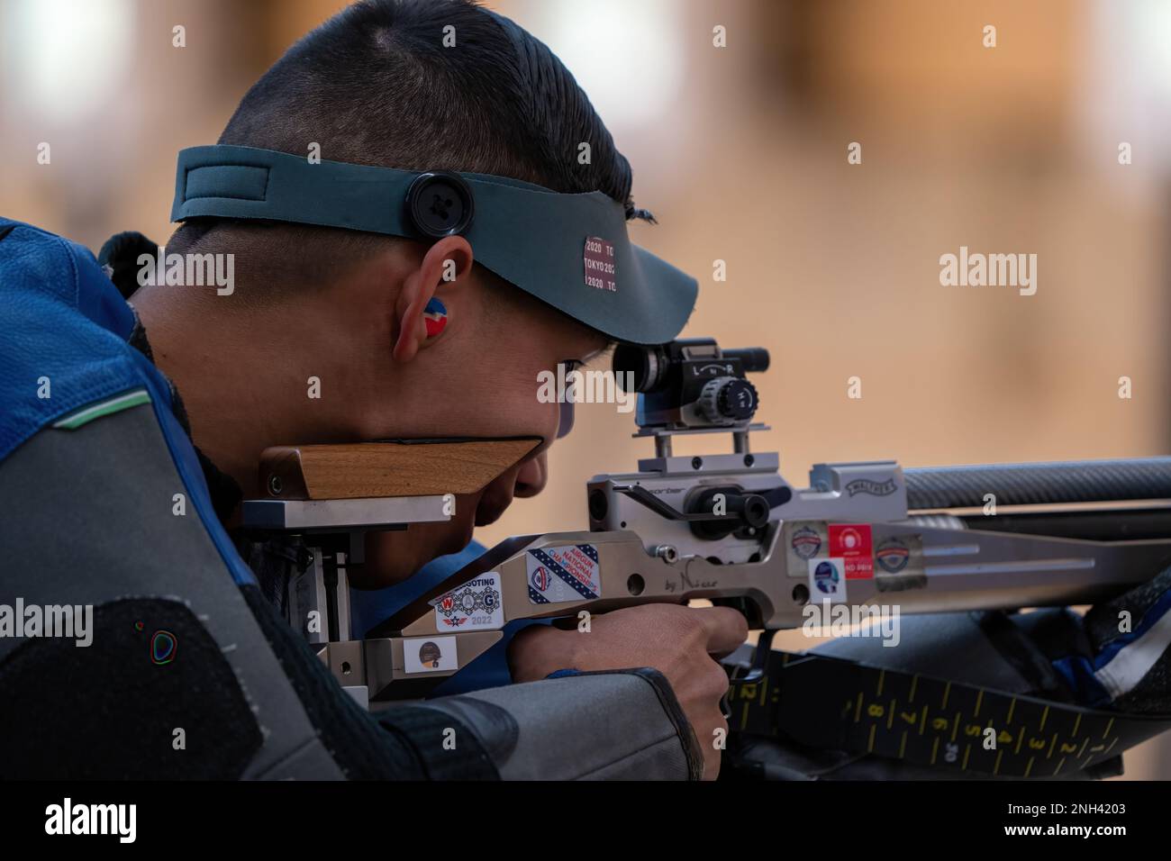 Staff Sgt. Kevin Nguyen competes at the 2022 Winter Airgun ...