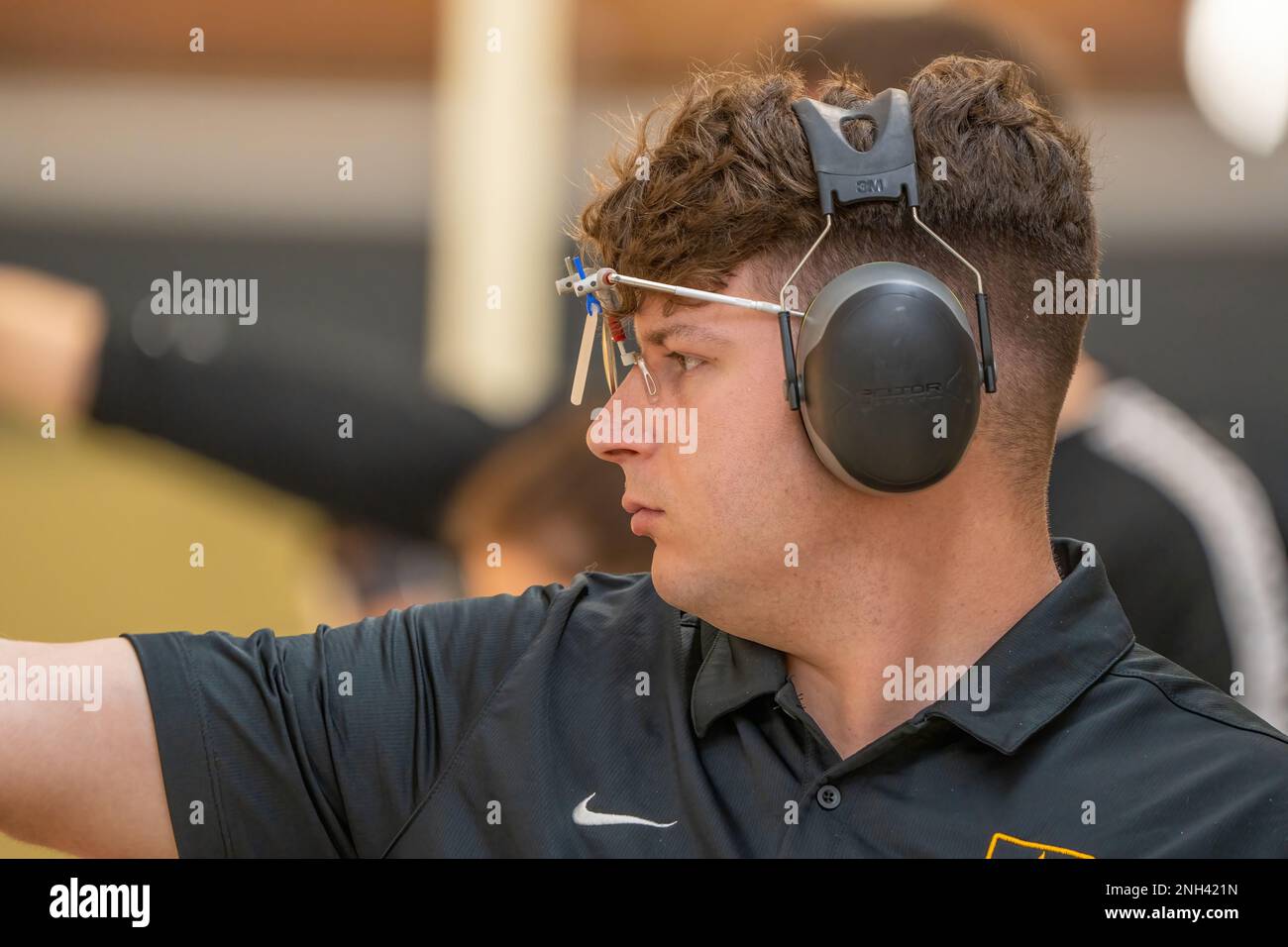 Cpl. Charles Platt, a shooting Soldier-athlete competes at the 2022 ...