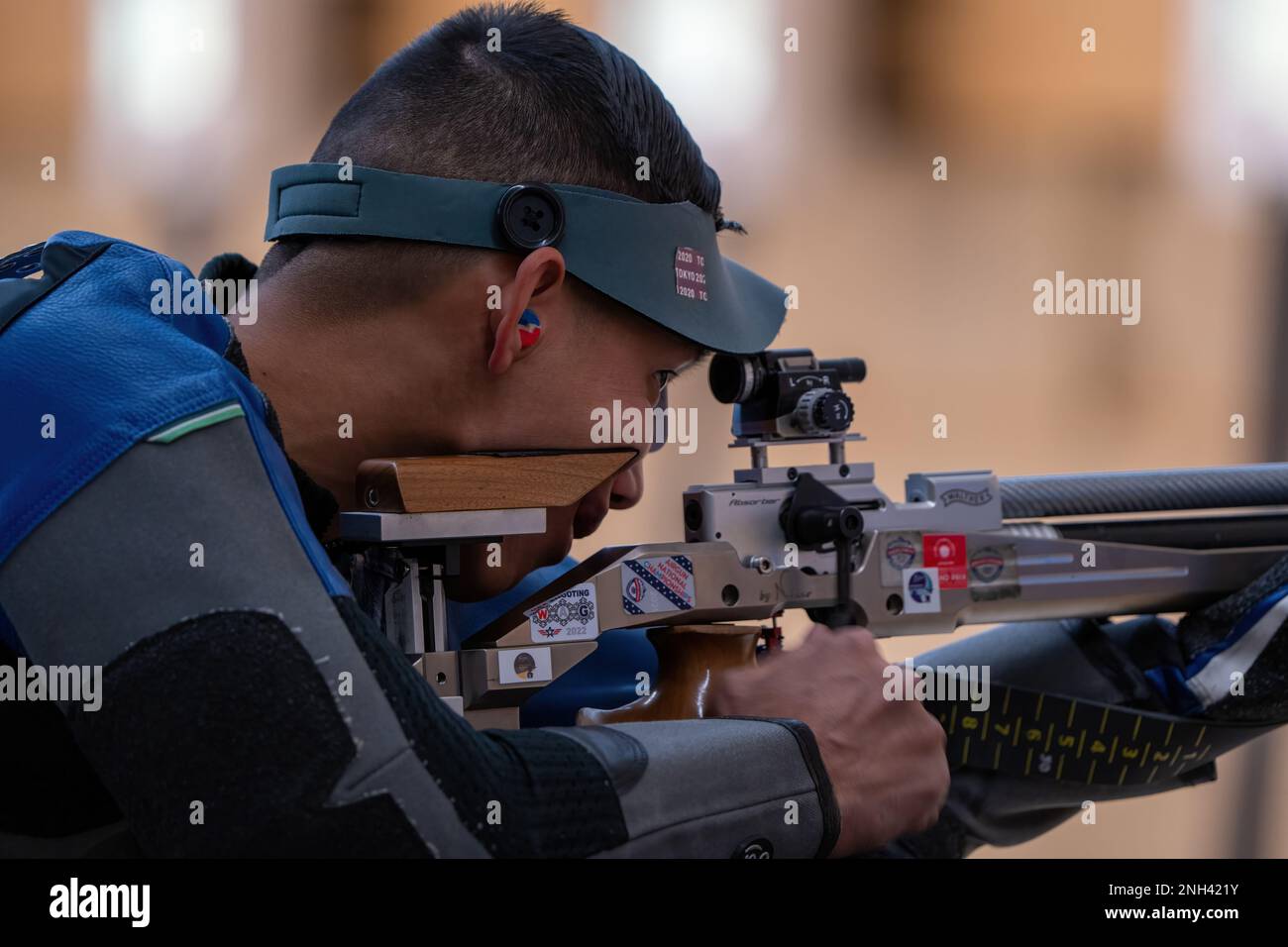 Staff Sgt. Kevin Nguyen competes at the 2022 Winter Airgun ...