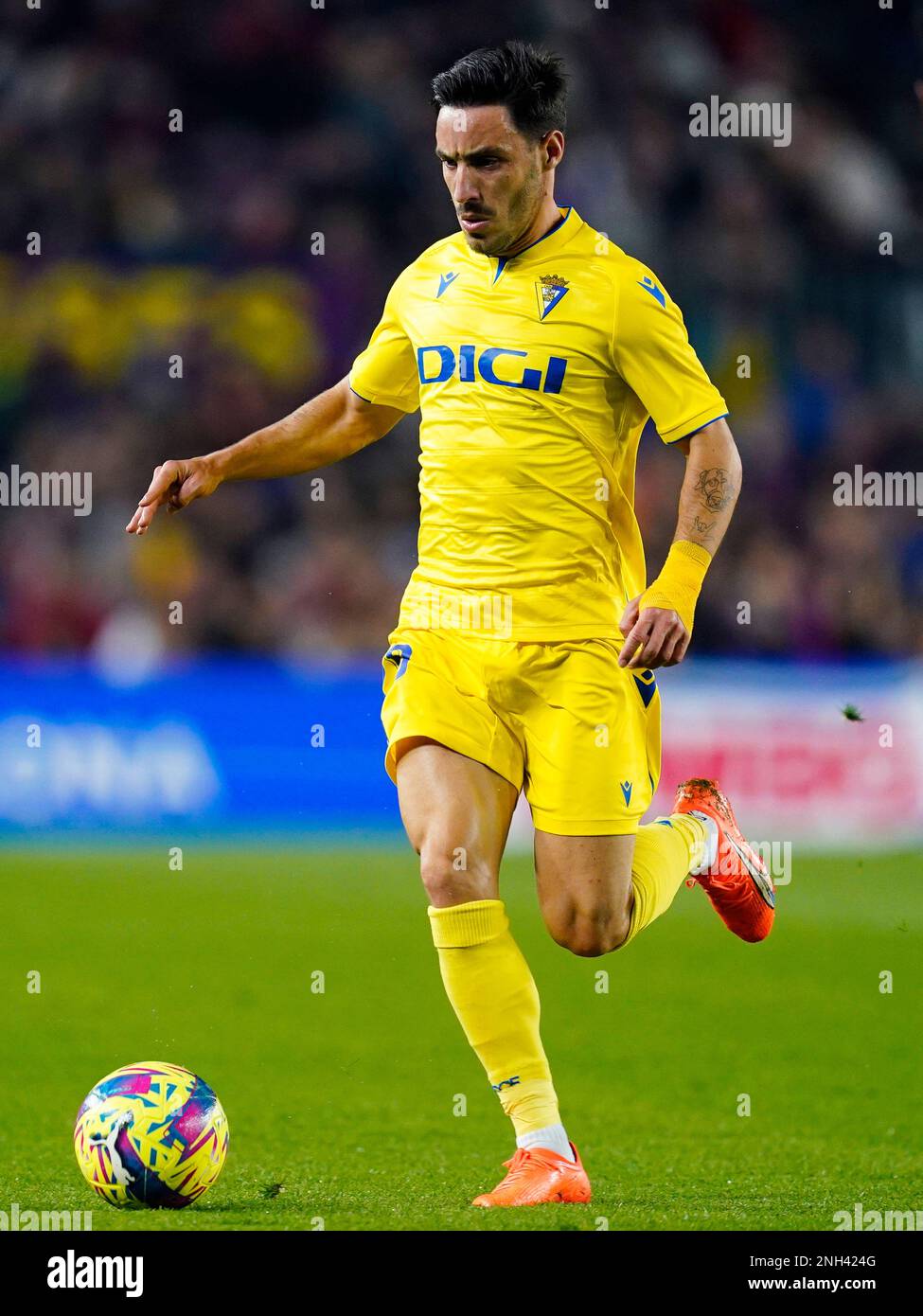 Iza Carcelen of Cadiz CF during the La Liga match between FC Barcelona and Cadiz CF played at ...