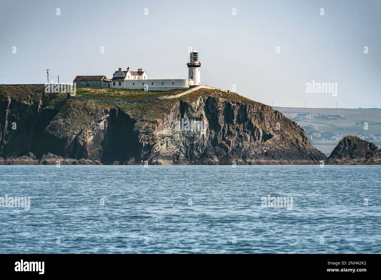 Lighthouse at Galley Head. Atlantic, South Ireland Stock Photo - Alamy
