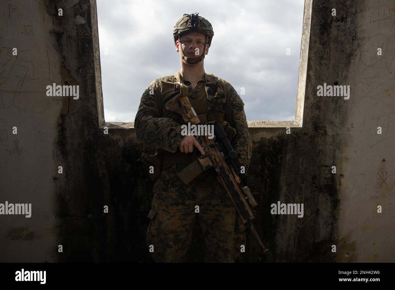 U.S. Marine Corps Lance Cpl. Christopher Ingram, a rifleman with 1st ...
