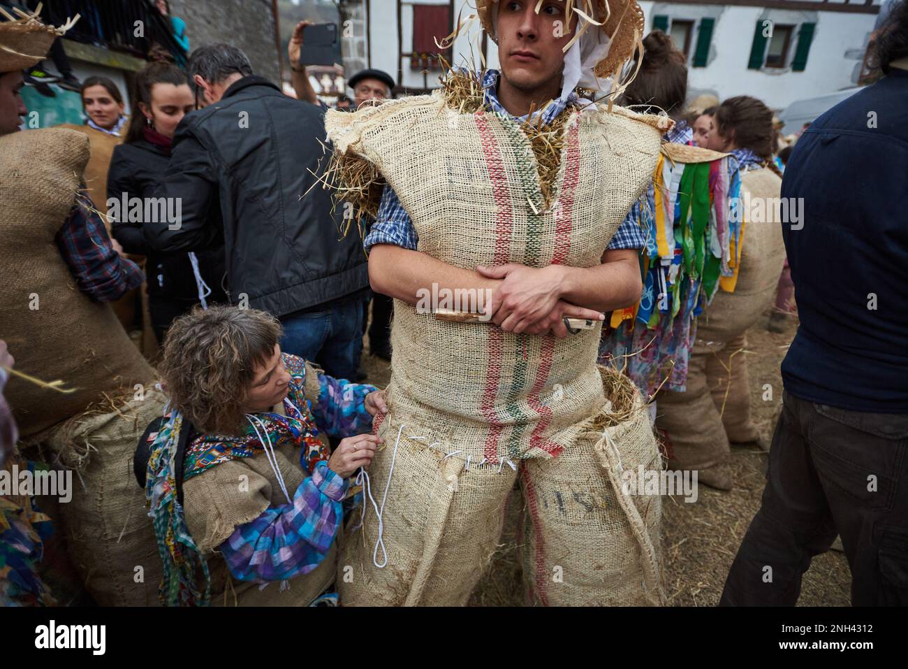 A "zaku-zaharrak" is prepared by a "Mairuak" (women dressed in ribbons ...