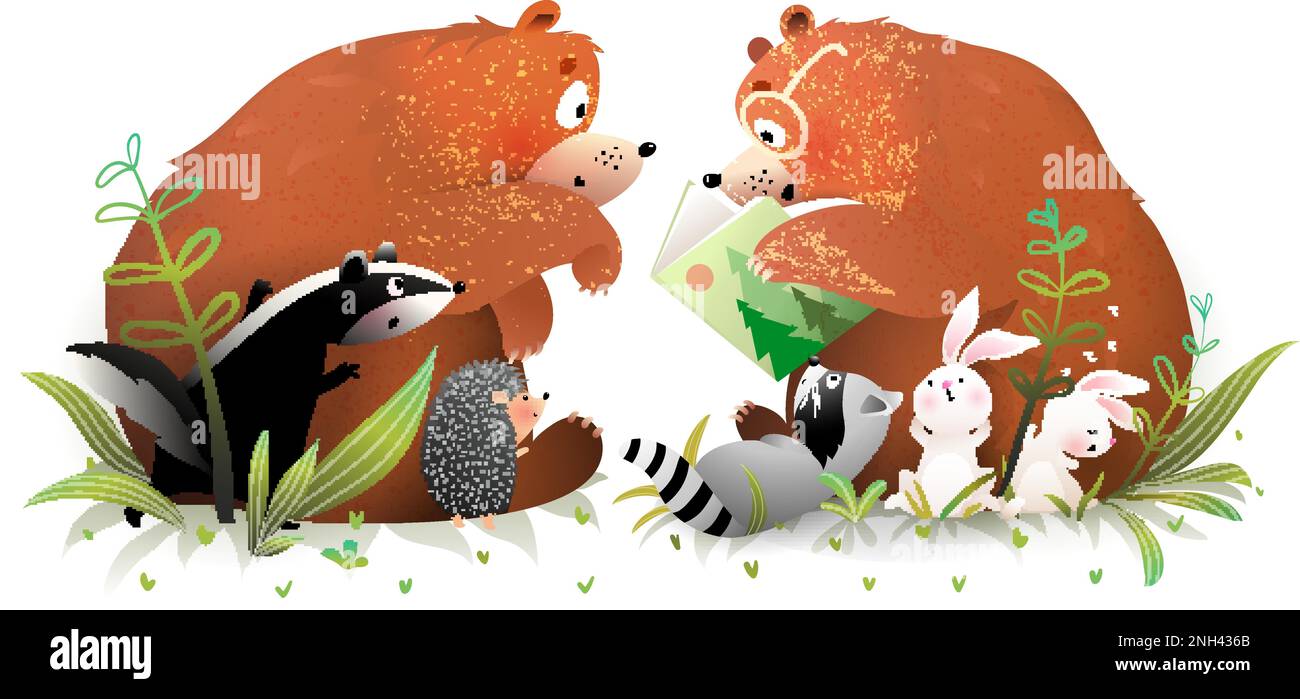 Bunny reading clip art hi-res stock photography and images - Alamy