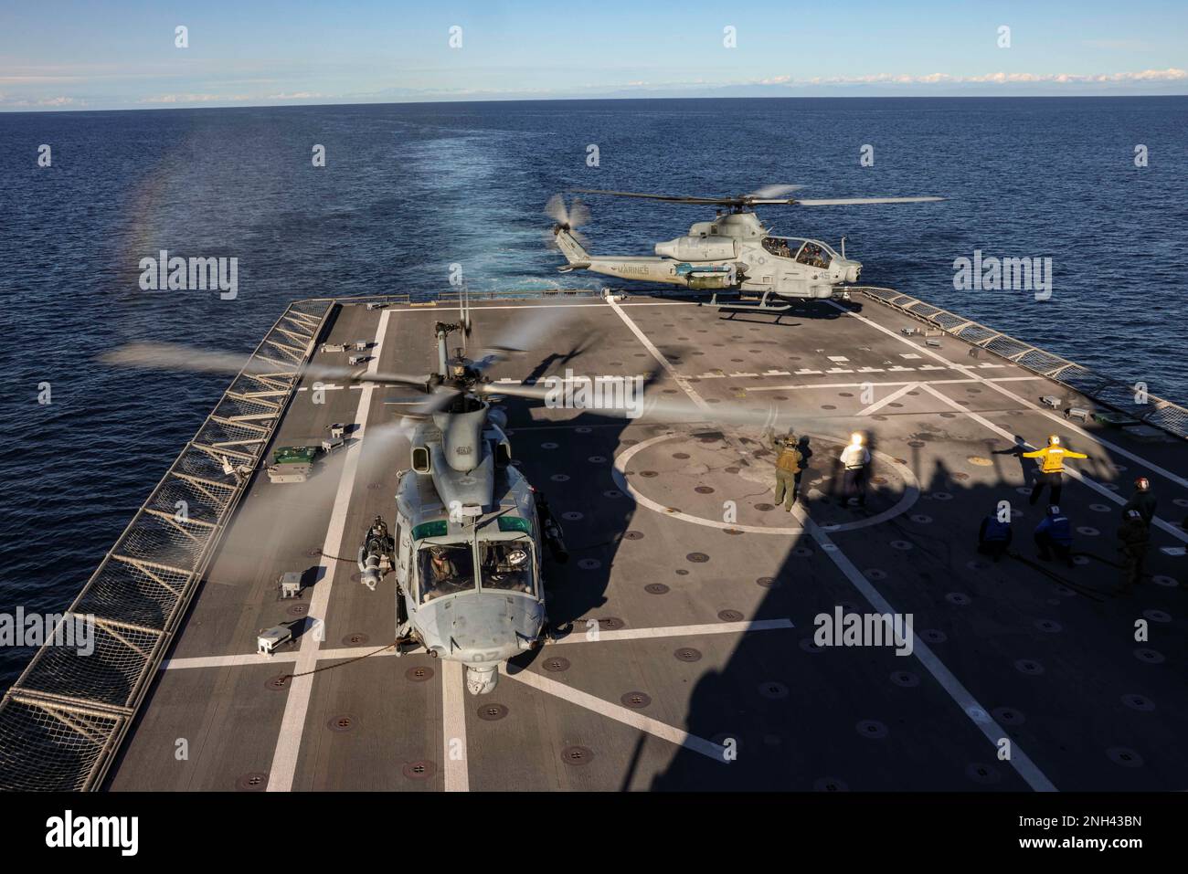 U.S. Marines with Marine Light Attack Helicopter Squadron 369, Marine ...