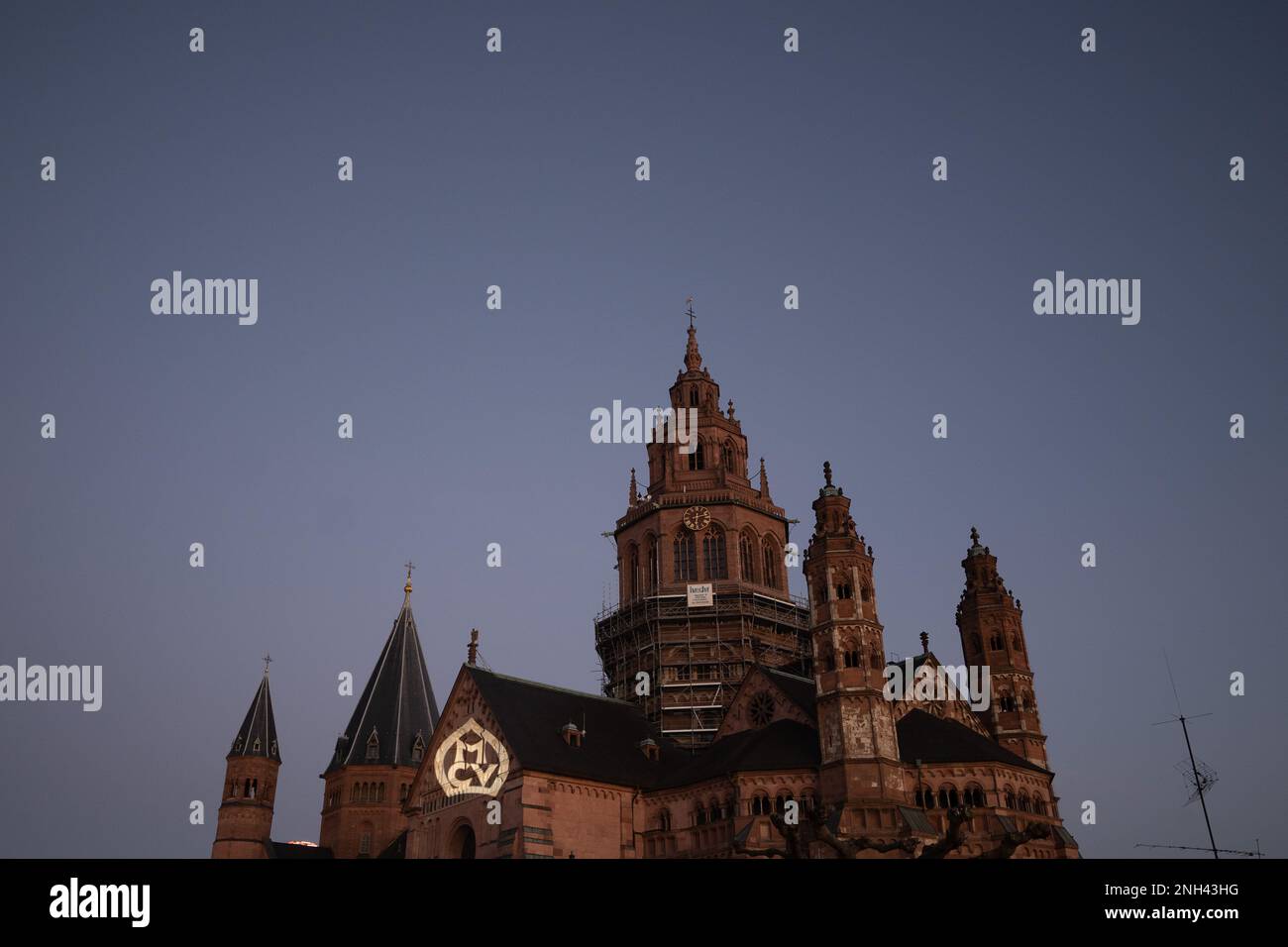 Mainz, Germany. 20th Feb, 2023. The logo of the Mainzer Carneval-Verein ...