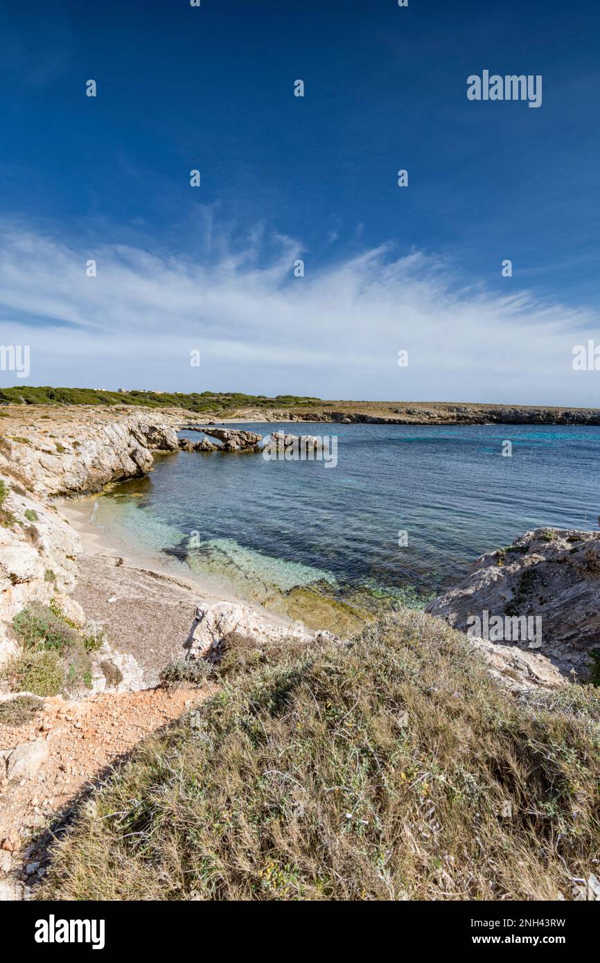 Panoramic view of Cala Rotonda bay, Favignana Stock Photo - Alamy