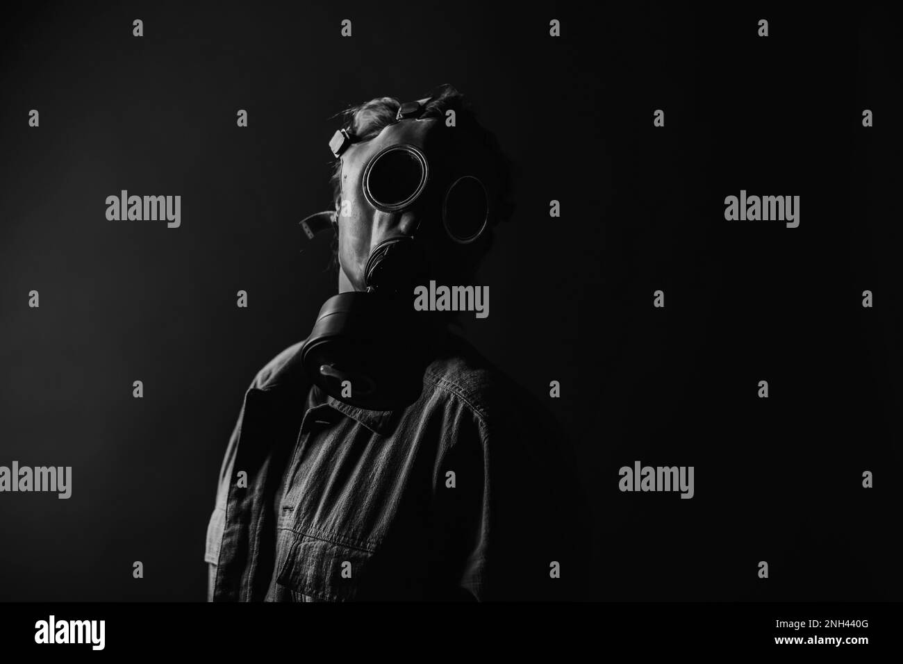 Photo of a military in a gas mask, apocalypse, nuclear weapons, atomic ...