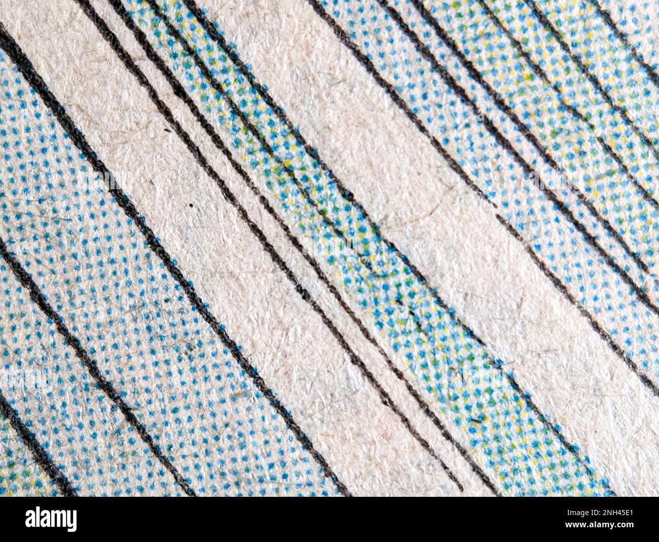 Macro view of the blue dot printing pattern on an old comic book page ...