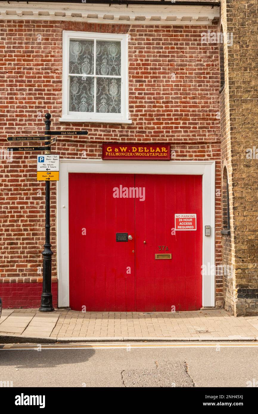 Displayed on a old red brick building in St Ives, Cambridgeshire, is ...