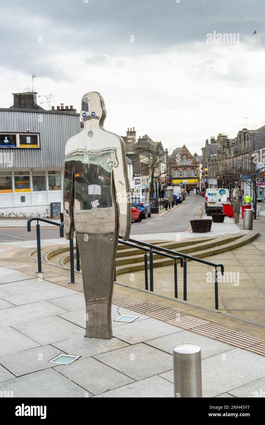 The Sentinels polished stainless steel reflective artwork by Rob ...