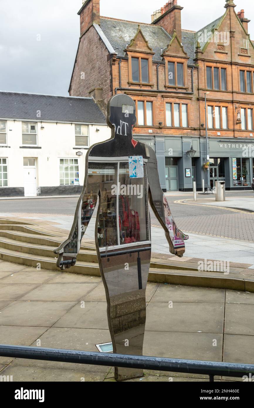 The Sentinels polished stainless steel reflective artwork by Rob ...