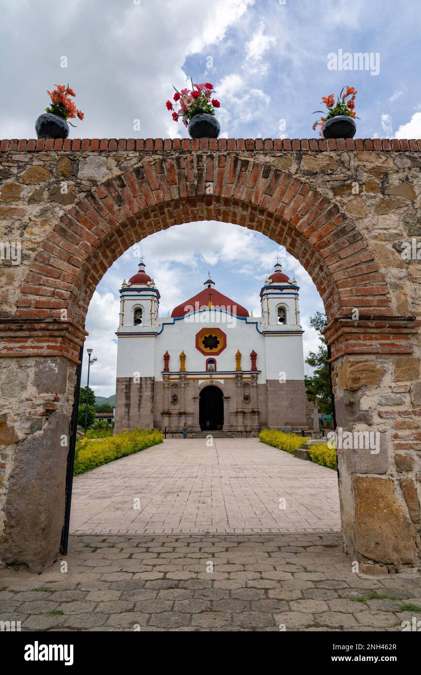 The parish church of San Bartolo Coyotepec in the Central Valleys of ...