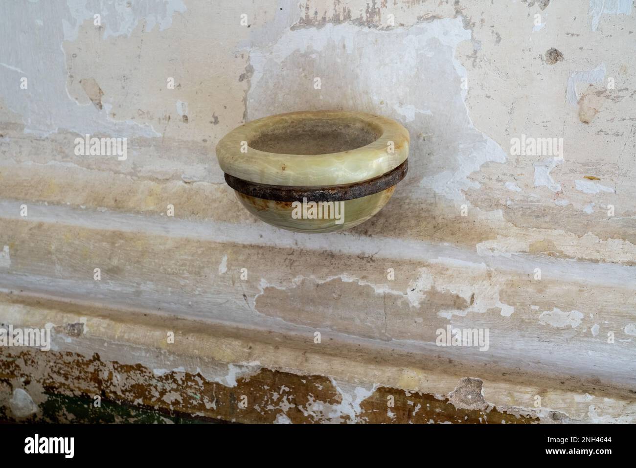 Holy water basin in church hi-res stock photography and images - Alamy