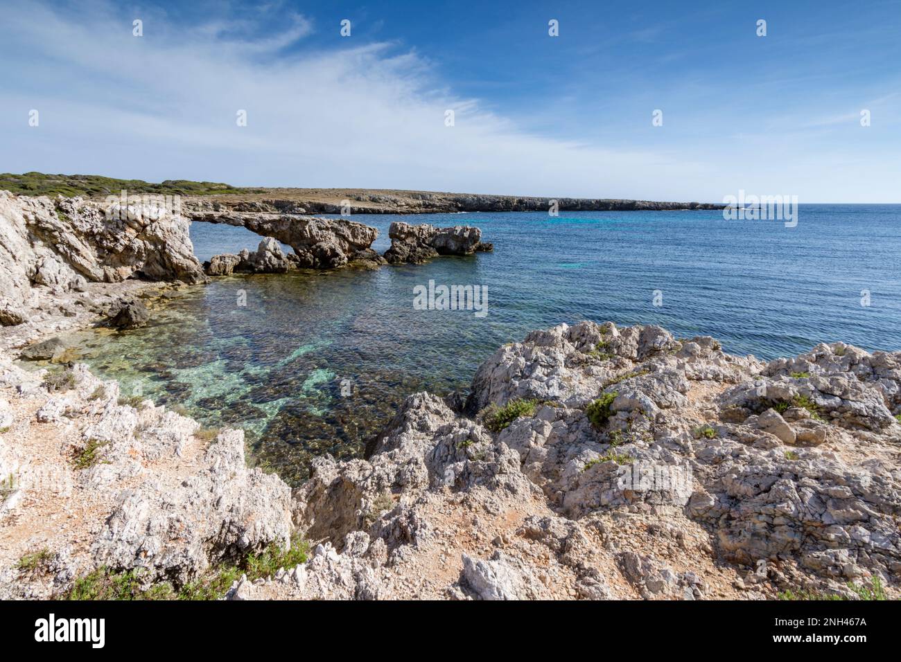Panoramic view of Cala Rotonda bay, Favignana Stock Photo - Alamy