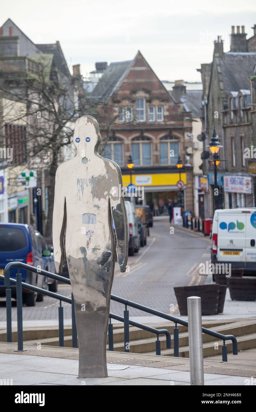 The Sentinels polished stainless steel reflective artwork by Rob ...