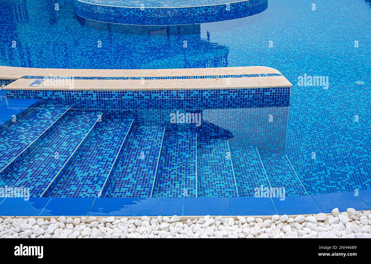 Elements of a swimming pool Stock Photo - Alamy