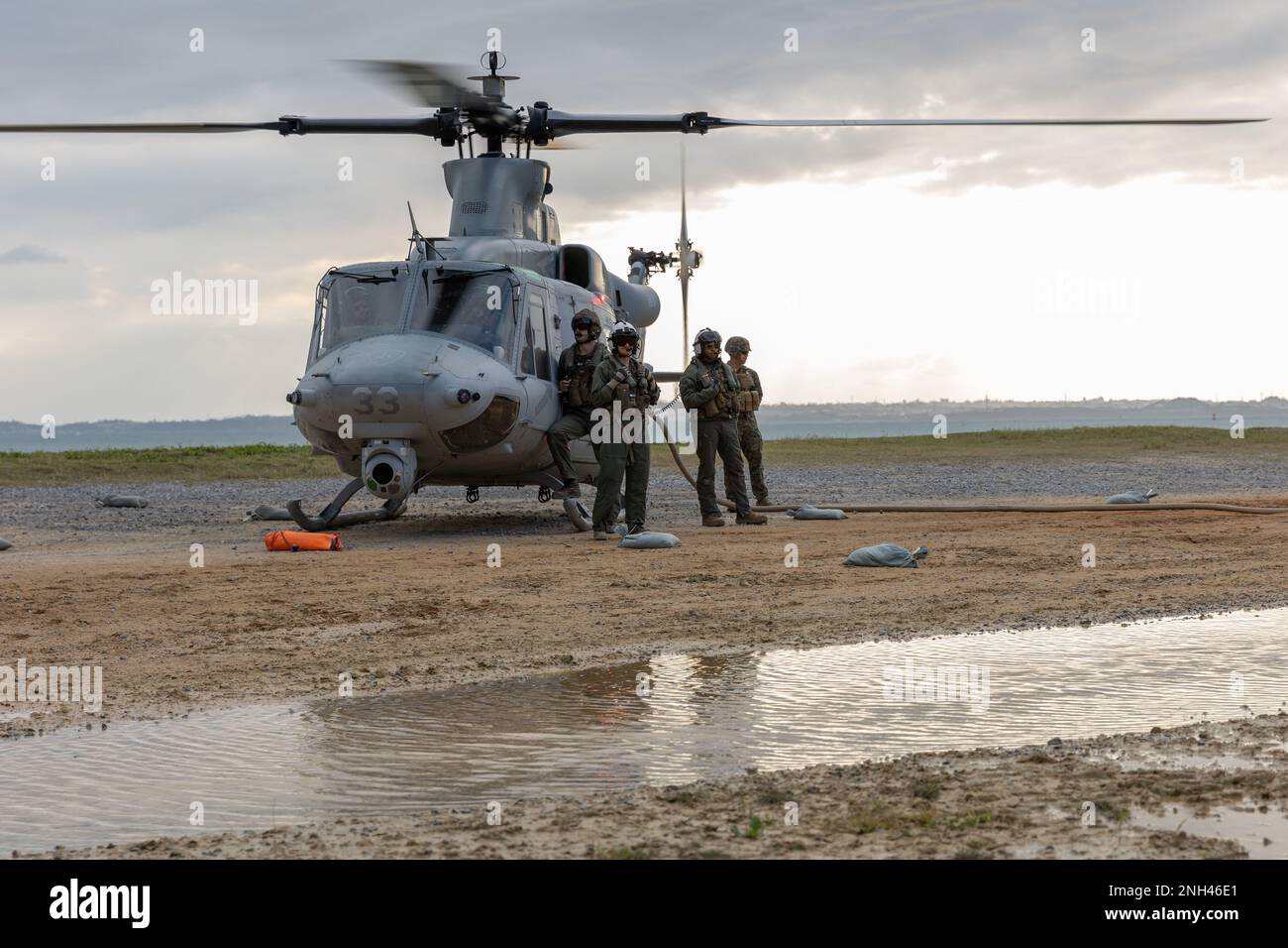 U.S. Marines with Marine Light Attack Helicopter Squadron (HMLA) 267 ...