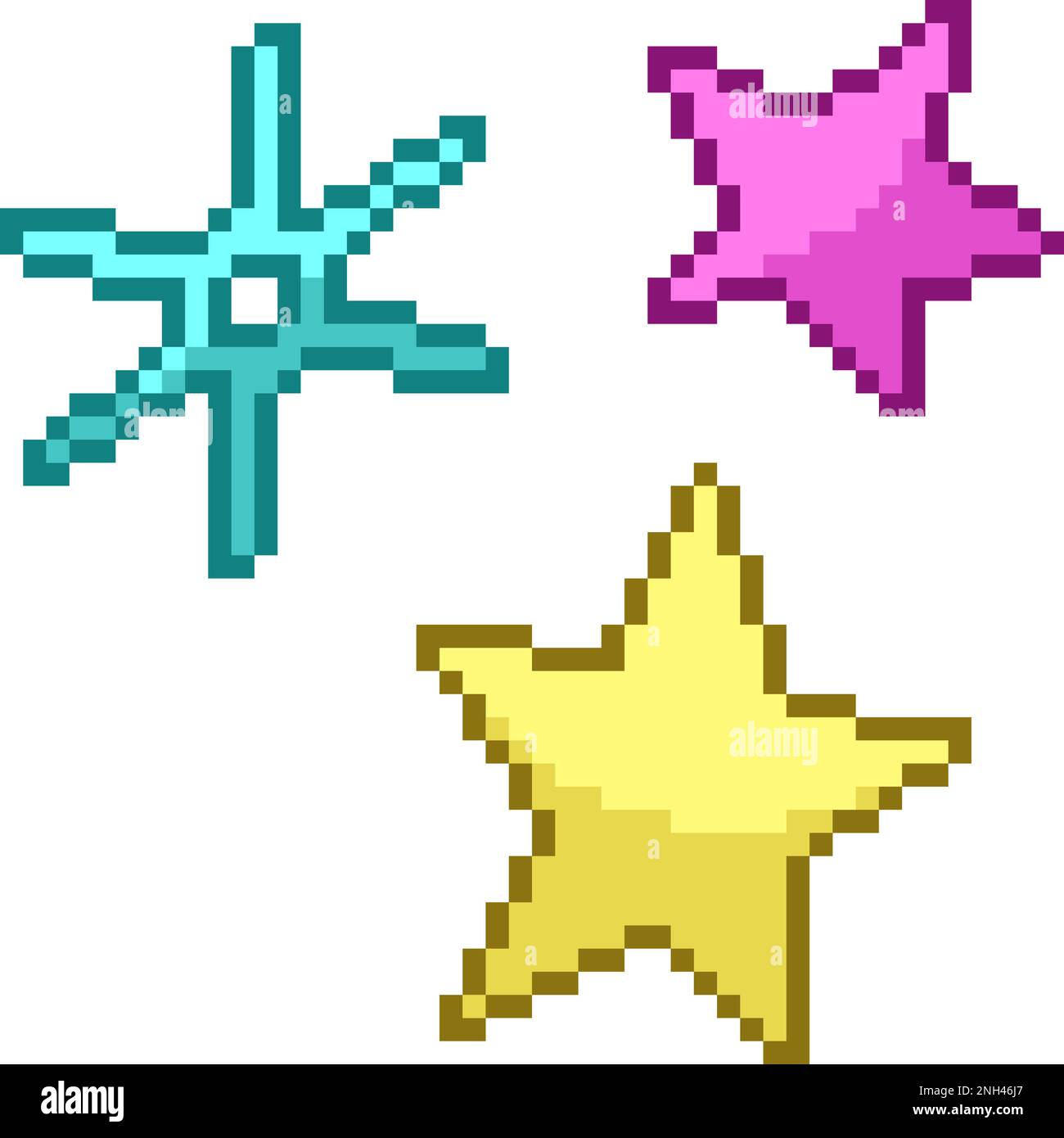 Pixel star hi-res stock photography and images - Alamy