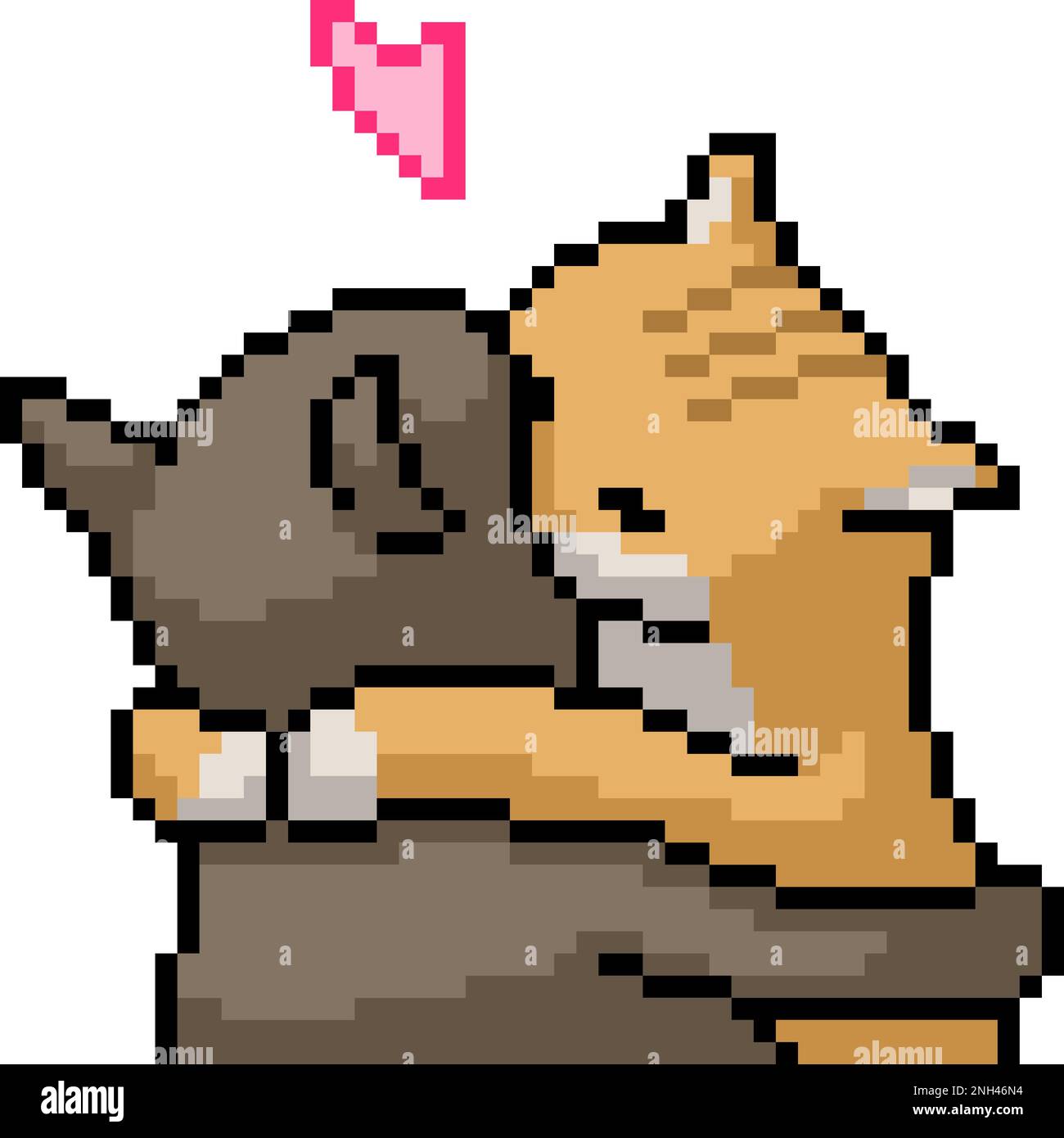 Kiss cat Stock Vector Images - Alamy