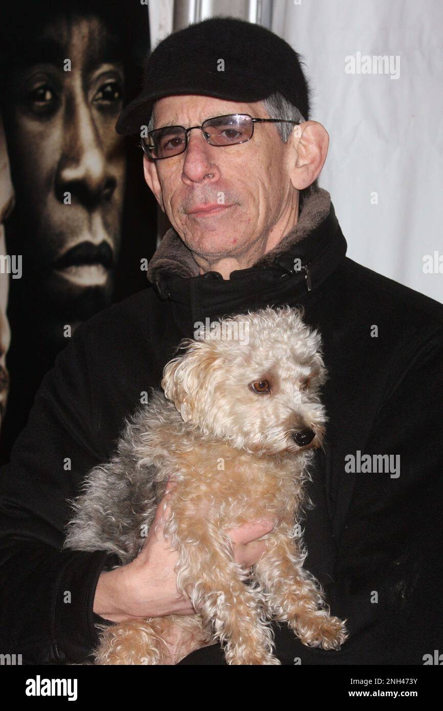 Richard Belzer and his dog Bebe attends the premiere of Overture Films ...