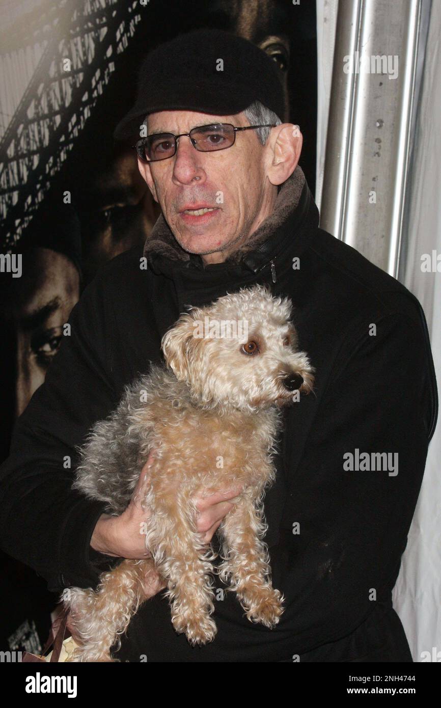 Richard Belzer and his dog Bebe attends the premiere of Overture Films ...