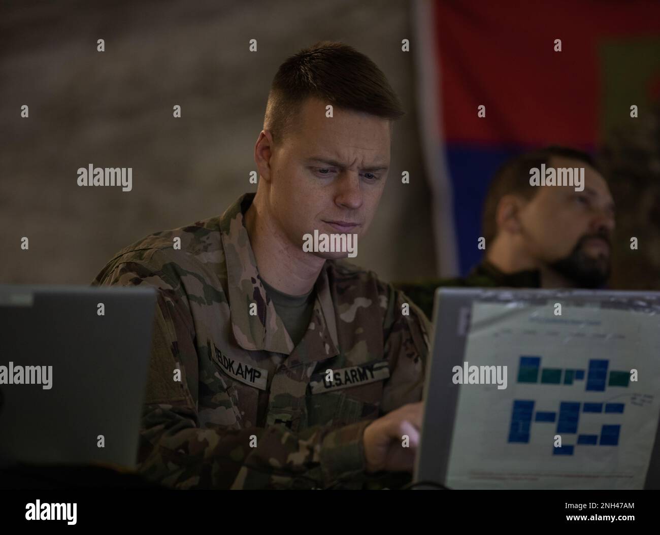 [FILL THIS]A U.S. Army Capt. John J. Veldkamp, an operations officer ...